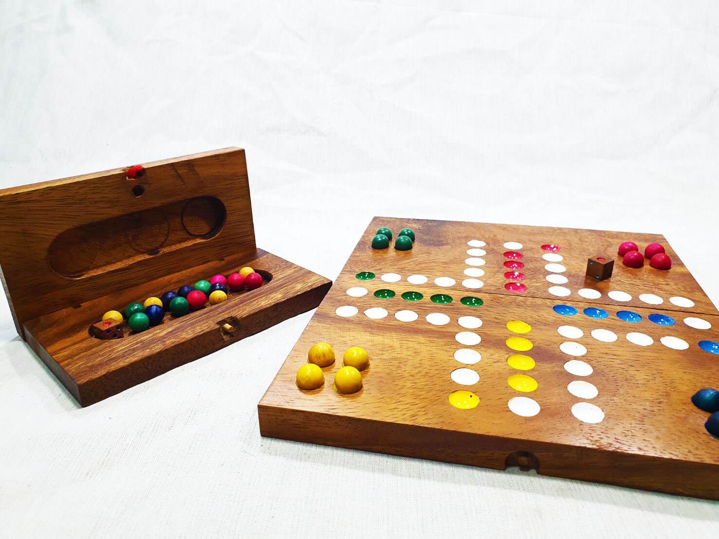 Ludo bead ,board Game ,wooden Game ,wooden Toy , Family Game ,family ...
