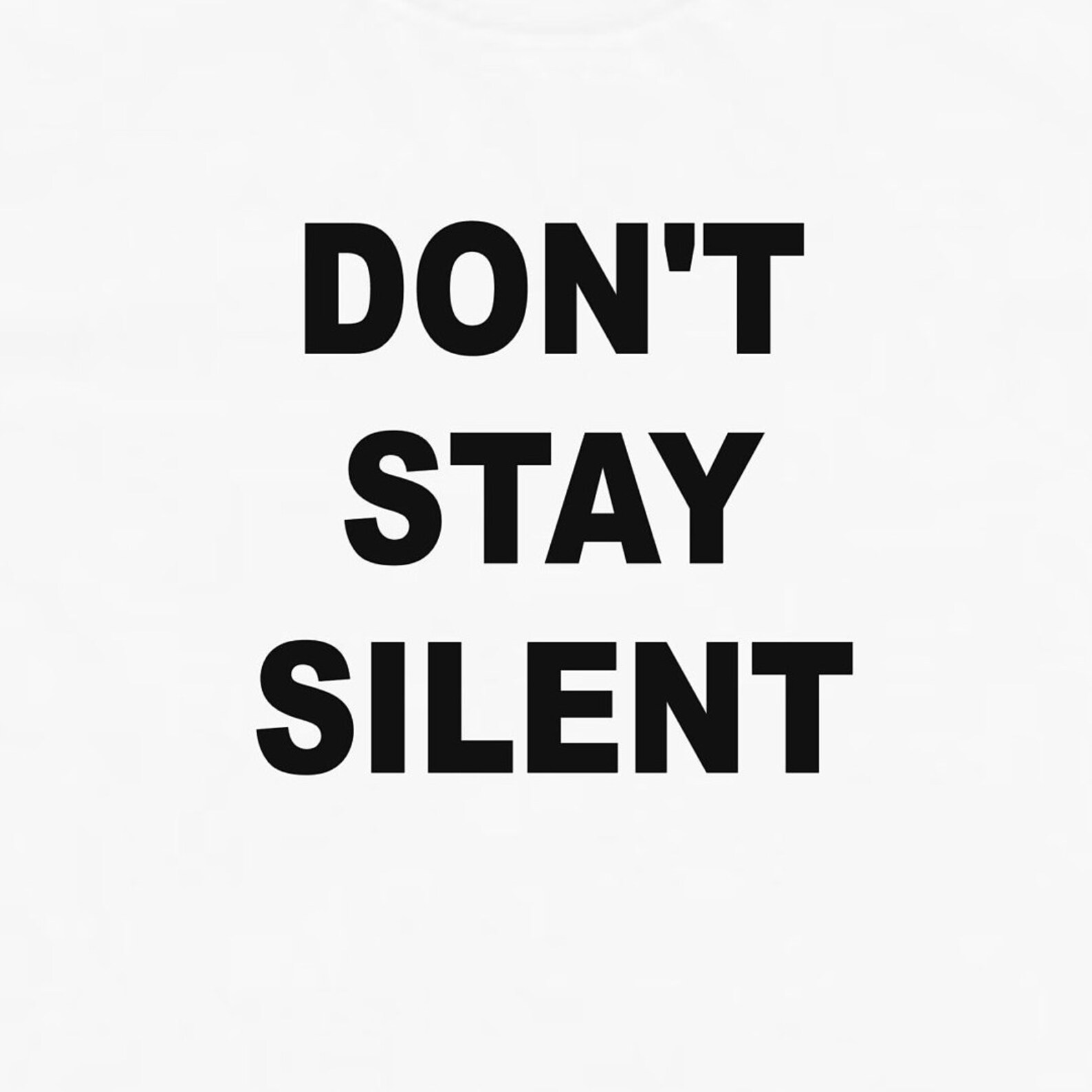 Don't Stay Silent T Shirt / Anti Racism T-shirt / Anti Racist T Shirt ...