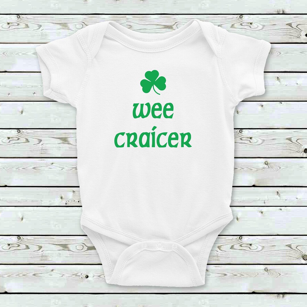 Wee Craicer All-in-one Bodysuit / Irish Baby Vest / St Patricks Day ...