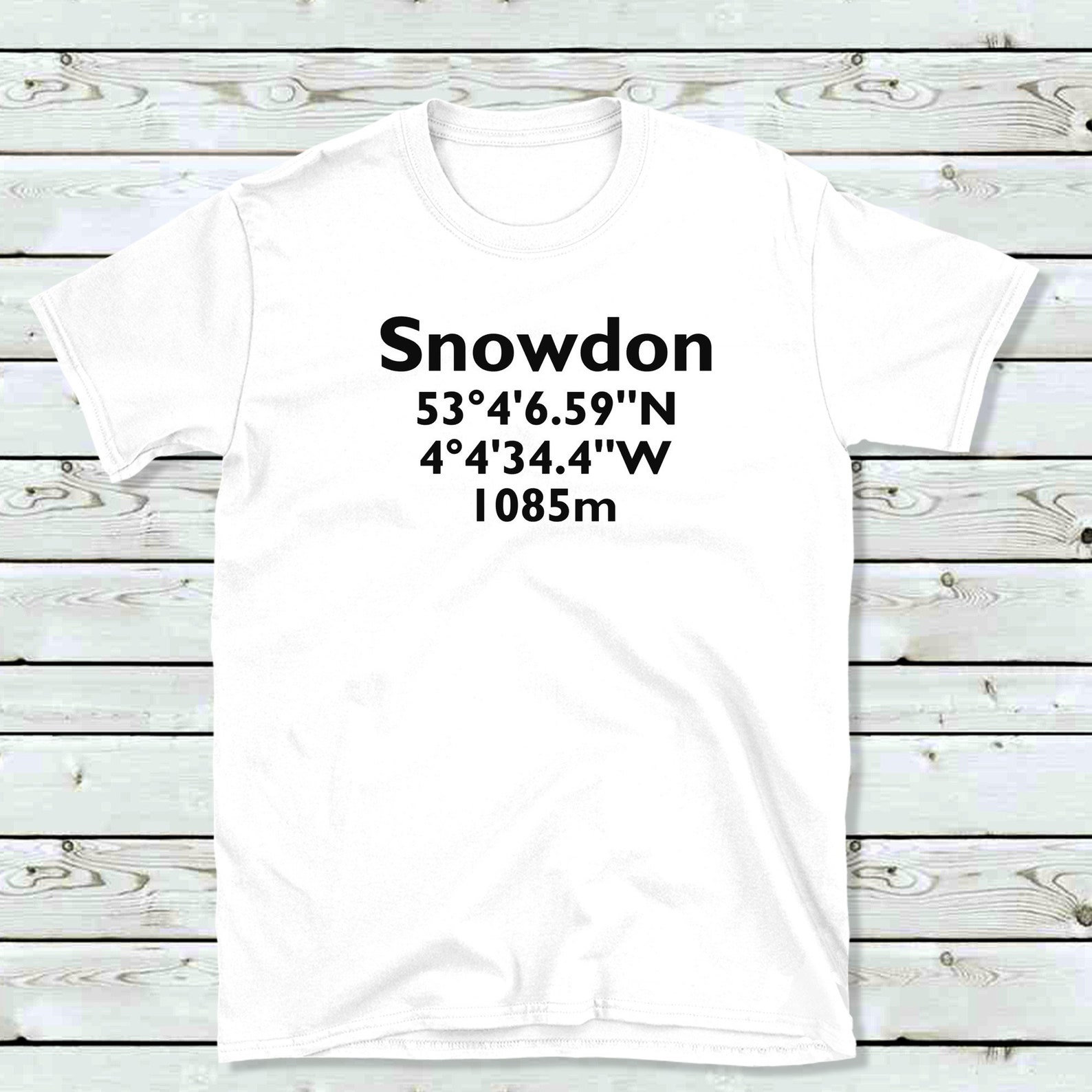 Snowdon Tshirt/snowdon Altitude/mount Snowdon Height/snowdon ...