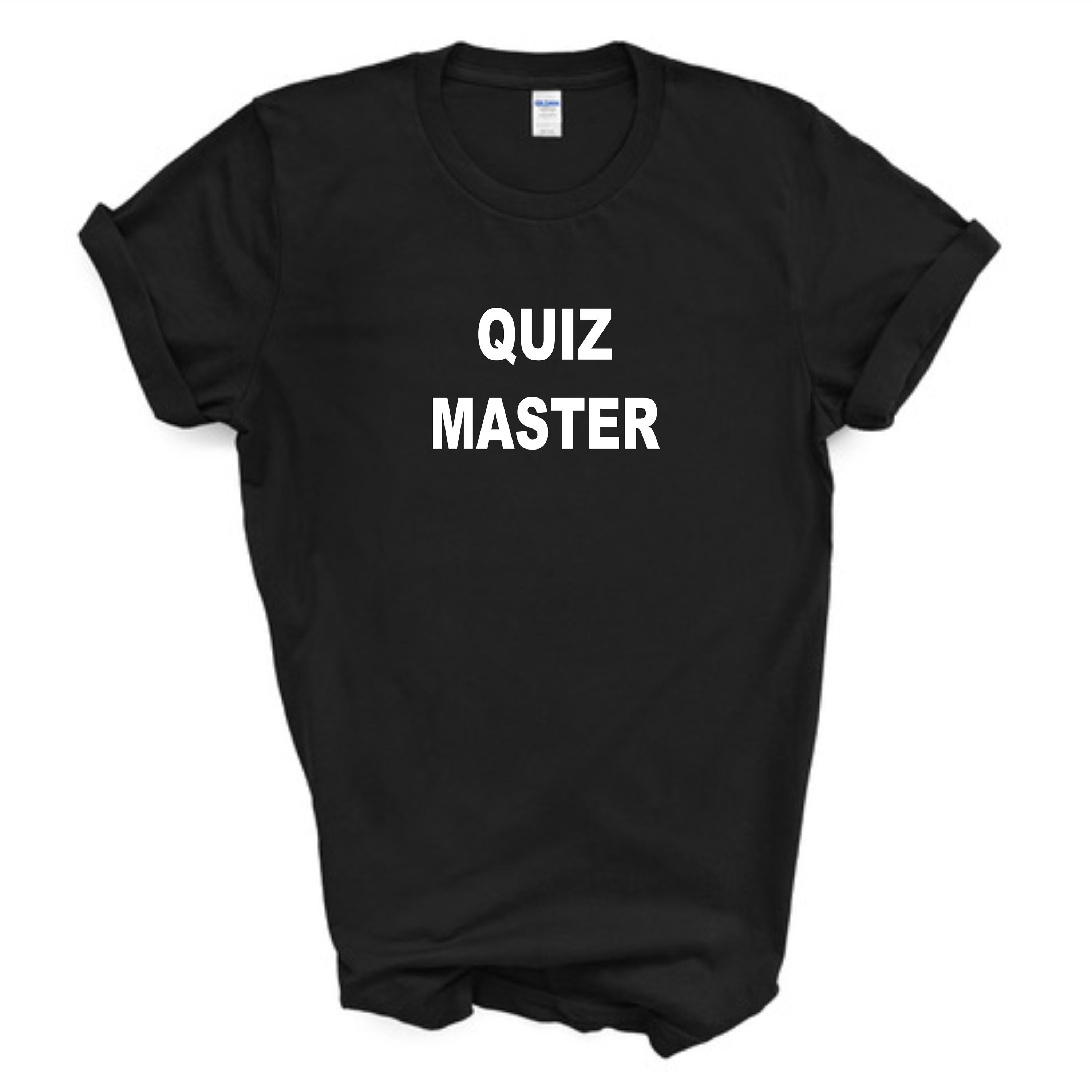 Quiz Master T-shirt/funny T Shirt/unisex Shirt/100% Cotton - Etsy UK