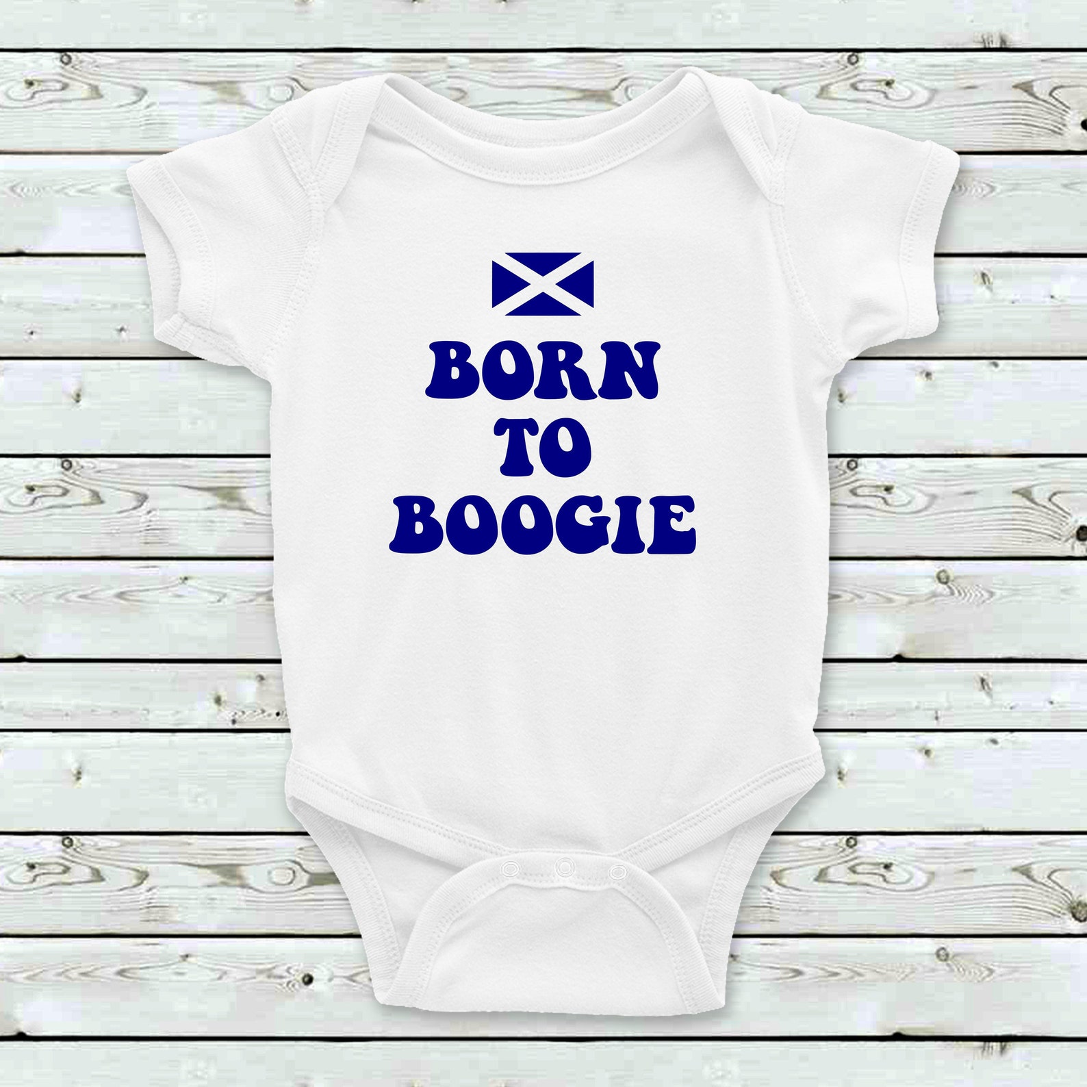 Baby Born to Boogie All-in-one Bodysuit / Scotland / Scottish Gift ...