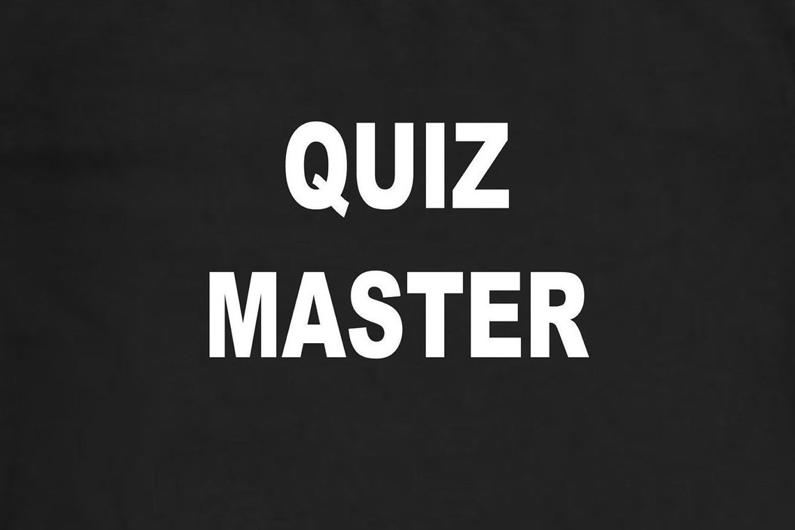 Quiz Master T-shirt/funny T Shirt/unisex Shirt/100% Cotton - Etsy