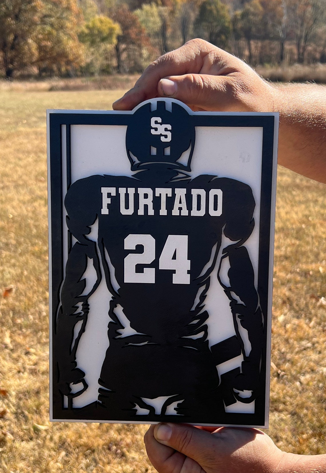 Personalized Football Jersey Sign Custom Football Player - Etsy