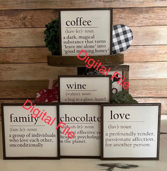Definition Sign Svgdigital SVG File Laser Cut Filelove - Etsy