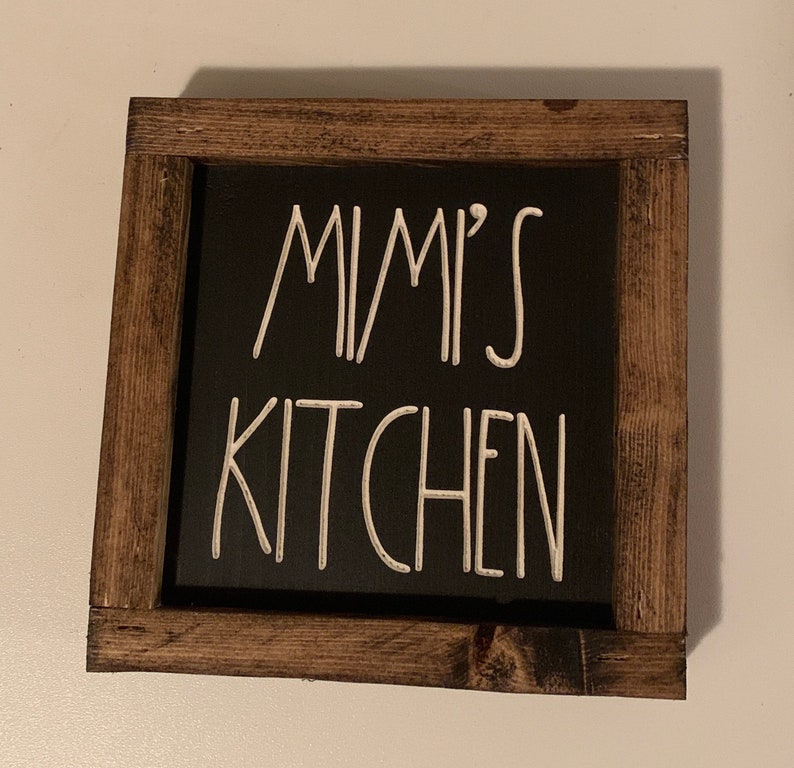 Mimis Kitchen Wood Sign-Tiered tray sign-Small laser | Etsy