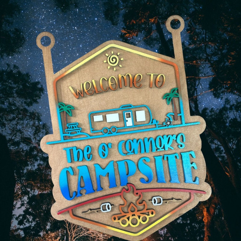 Welcome Camper Sign - Etsy