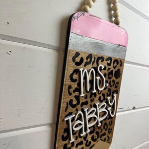 Leopard Teacher Classroom Pencil Sign,welcome to Our Classroom,teacher ...