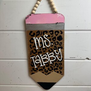 Leopard Teacher Classroom Pencil Sign,welcome to Our Classroom,teacher ...