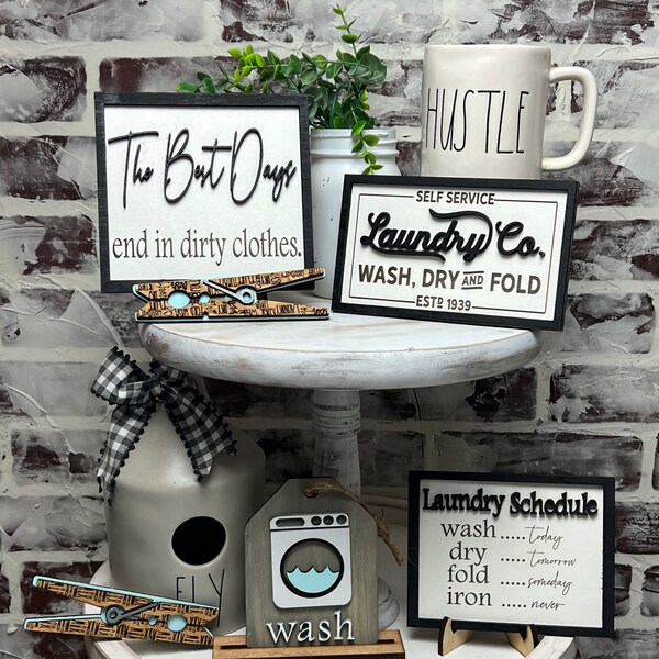Laundry Signs - Etsy