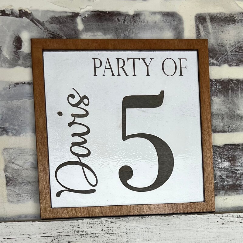 Party of Family Sign - Etsy