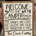 Welcome to Our Camper Sign With Framecamper - Etsy