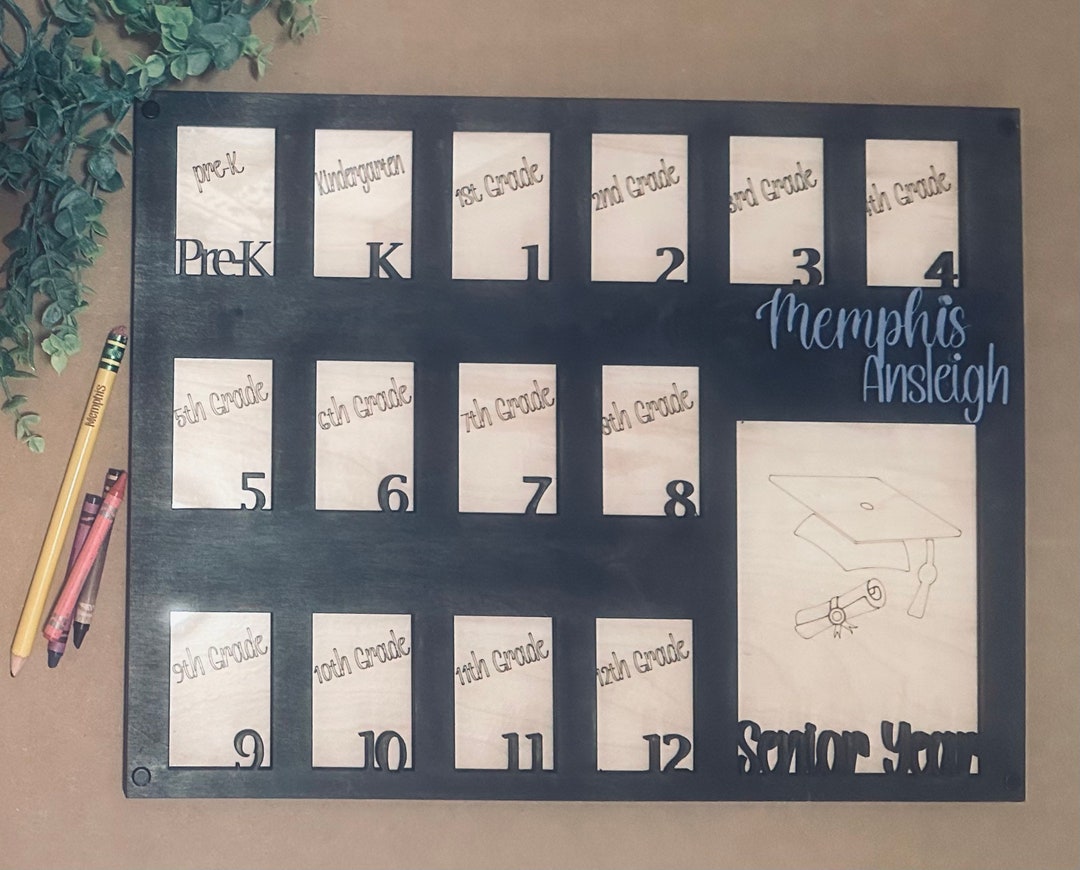 School Years Pre K-12- Medium Picture Display, Wallet Size School ...