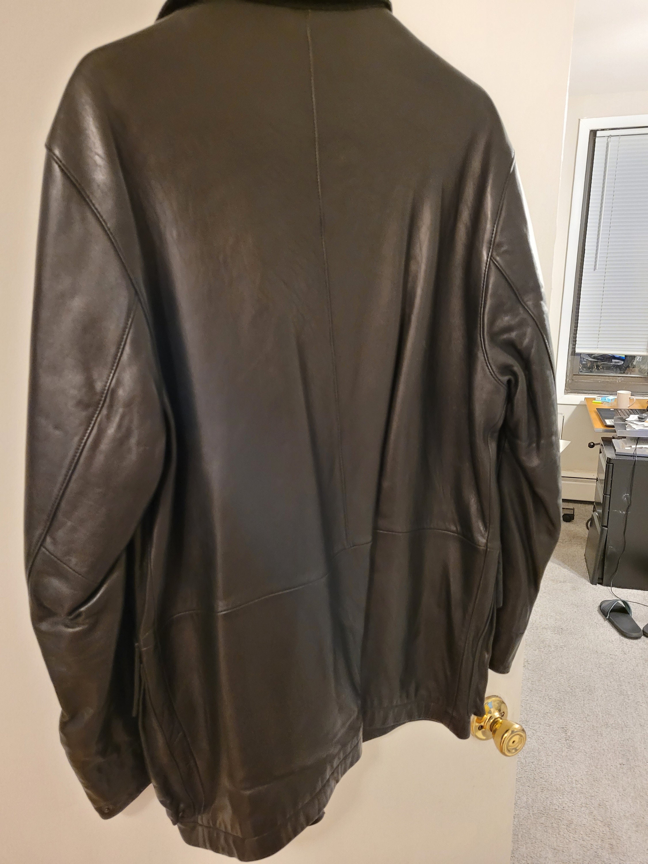 Men's Nautica Leather Jacket - Etsy