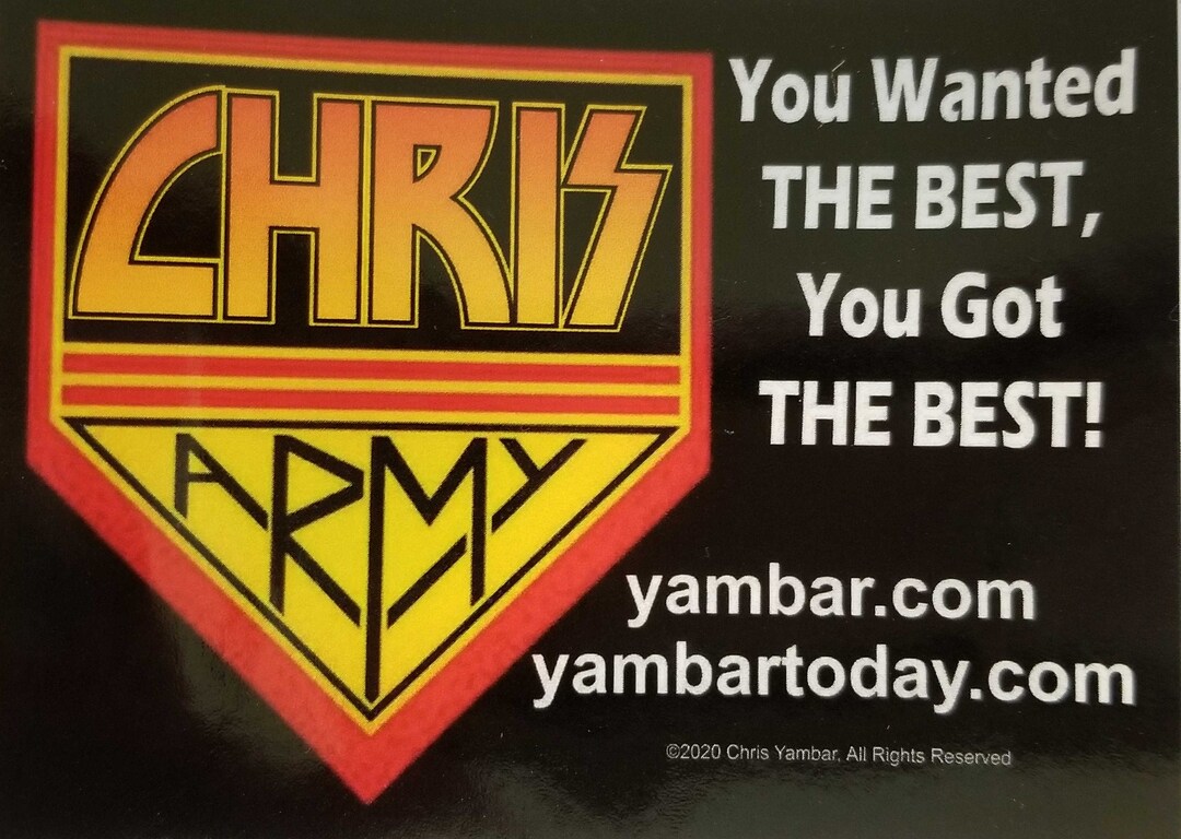 Chris Army Stickers 4 x 3 all weather stickers - Etsy.de