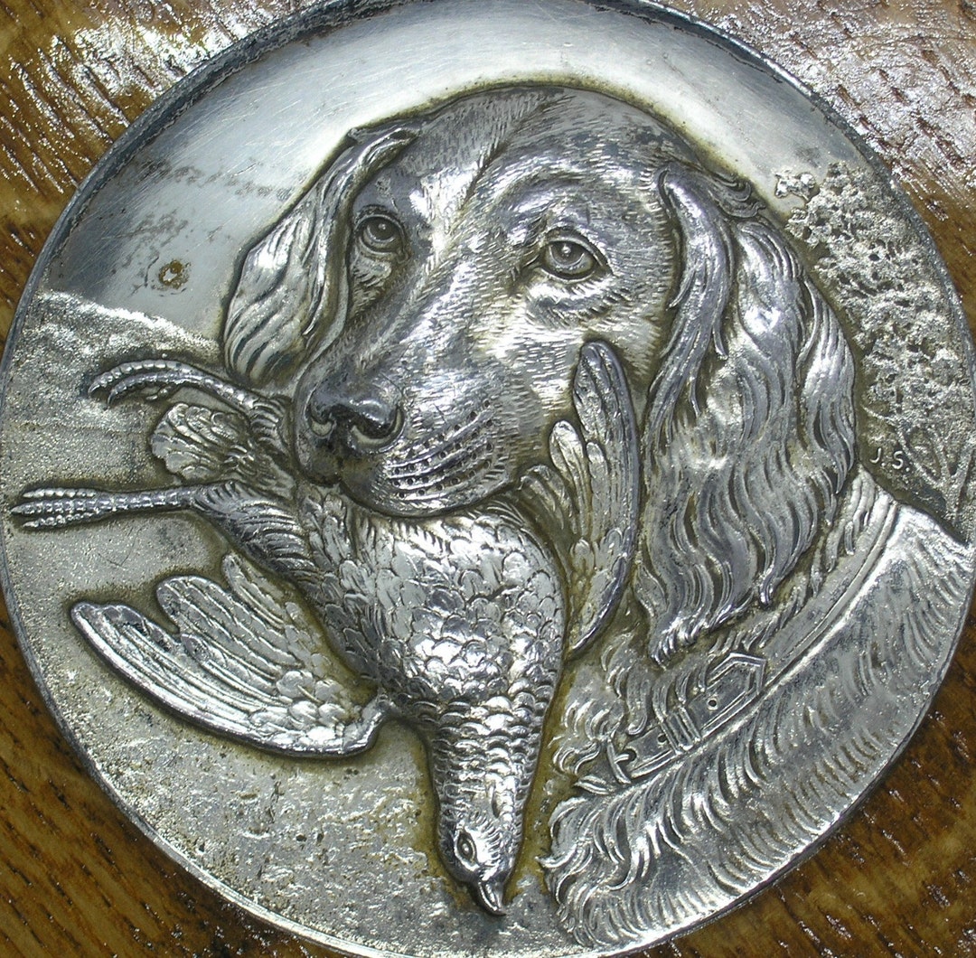 A Pair Bas-relief Hunting Dogs Wall Panels | Handcrafted Relief ...
