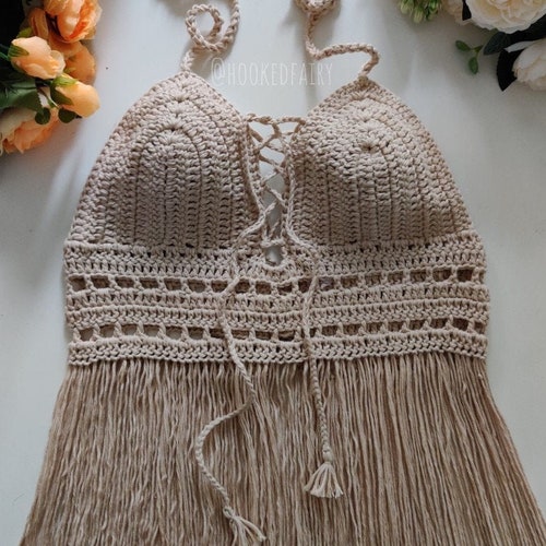 Crochet Halter Pattern Vintage Boho Maze Halter Top Crochet - Etsy