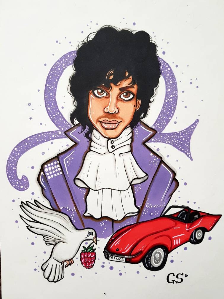 Prince Musician Cartoon