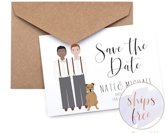 Gay Wedding Save the Date - Etsy