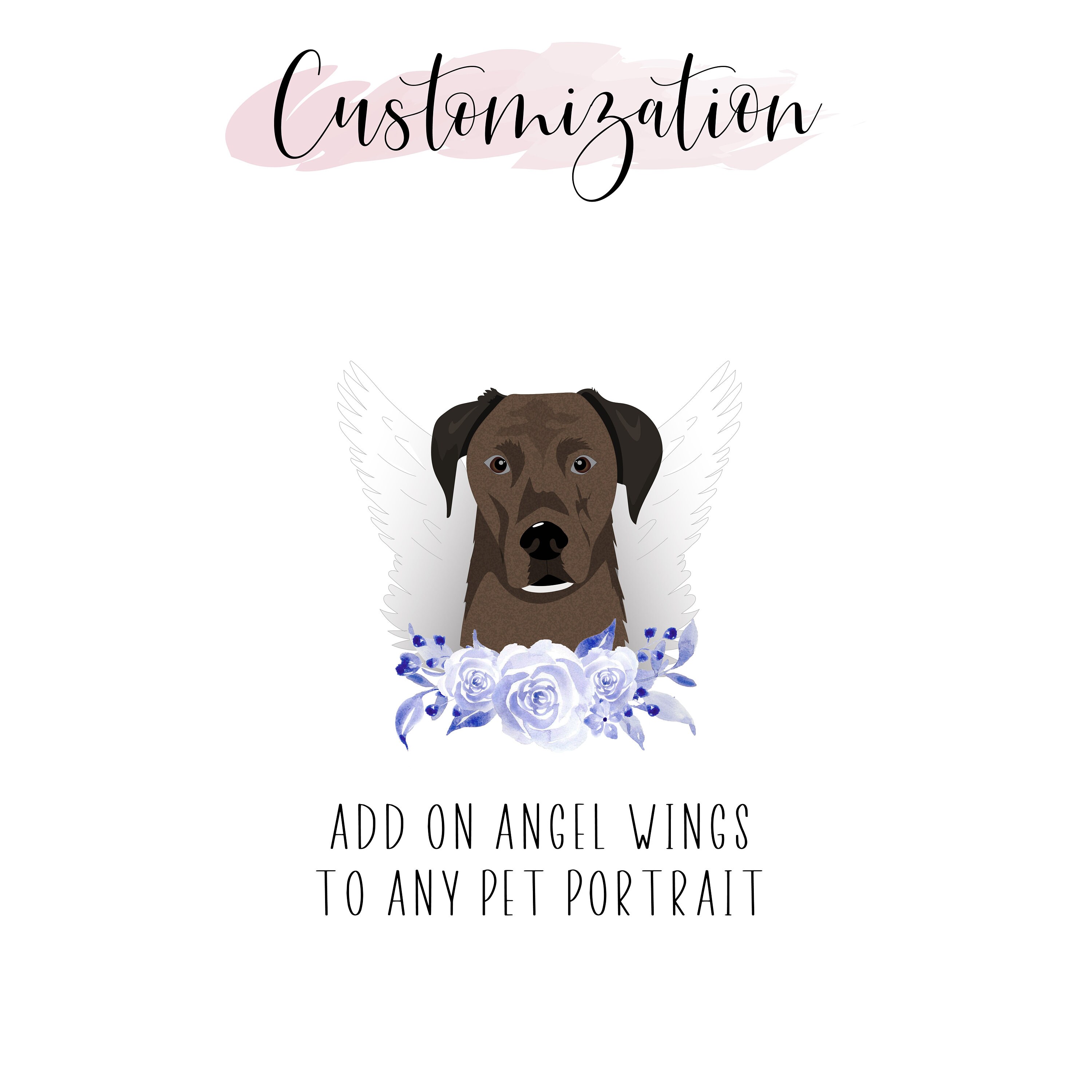 Custom 1 Pet Illustration Signature Drink Sign, Watercolor Signature ...