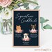 Custom 3 Pet Illustration Signature Drink Sign Print at Home - Etsy