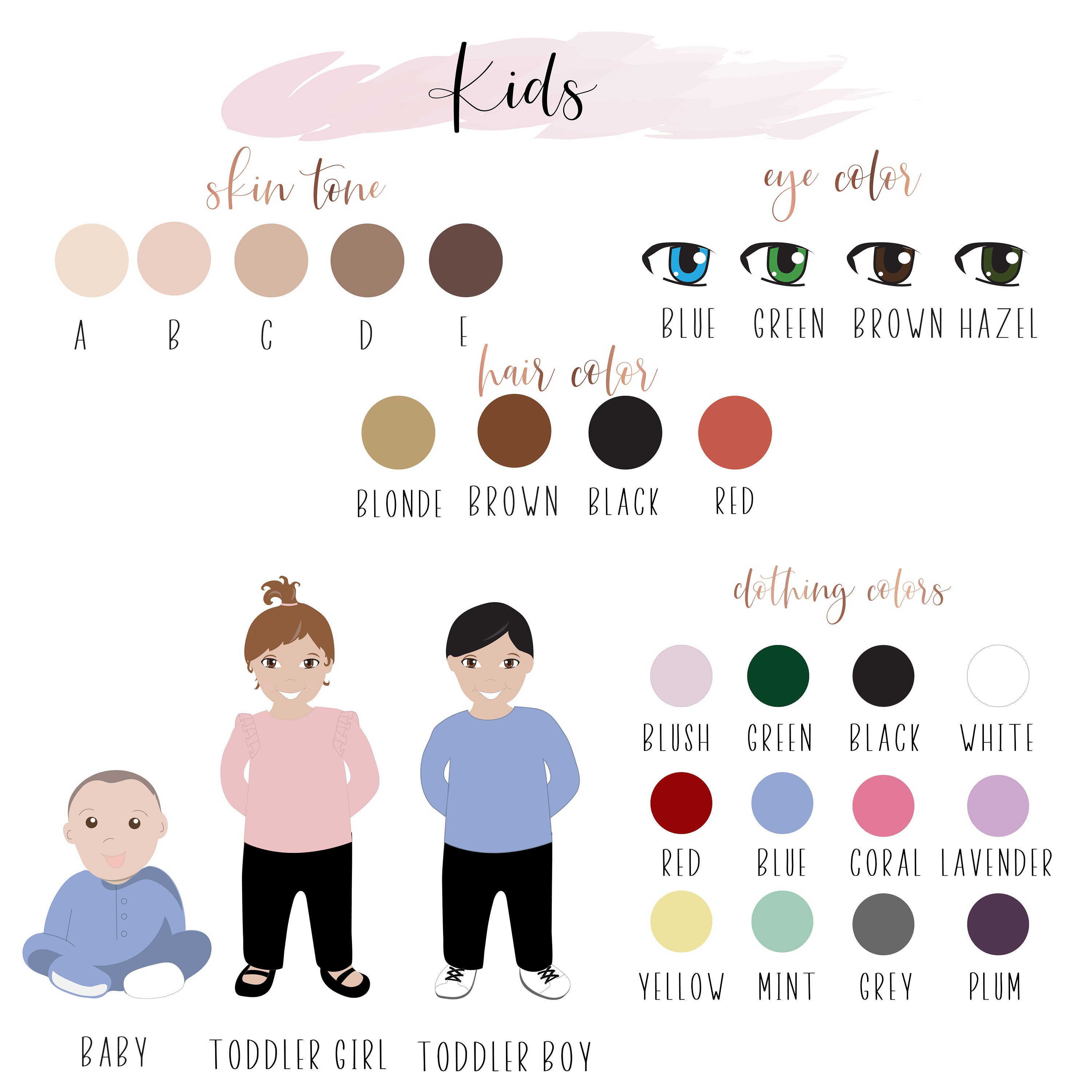 Custom Family Portrait Illustration Printable Click Now to | Etsy