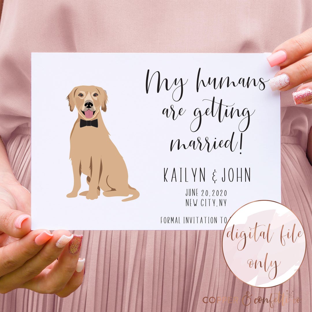 Custom Pet Save the Date Illustration, Dog Portrait, Cat Portrait, My ...