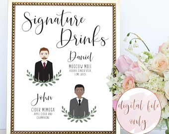 Gay Wedding Shower Game Black Trim Design Groom or Groom - Etsy