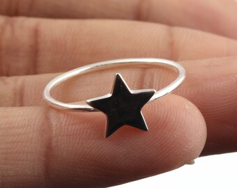 Tiny Star Ring | Etsy