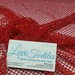 Red Iridescent Rhinestones on Red Soft Stretch Fish Net Mesh ...