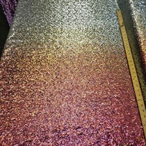 Iridescent Pearl Lavender to Silver Nylon 2 WAY Stretch Mesh OMBRE ...