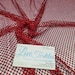 Burgundy Iridescent Rhinestones on Burgundy Soft Stretch Fish Net Mesh ...