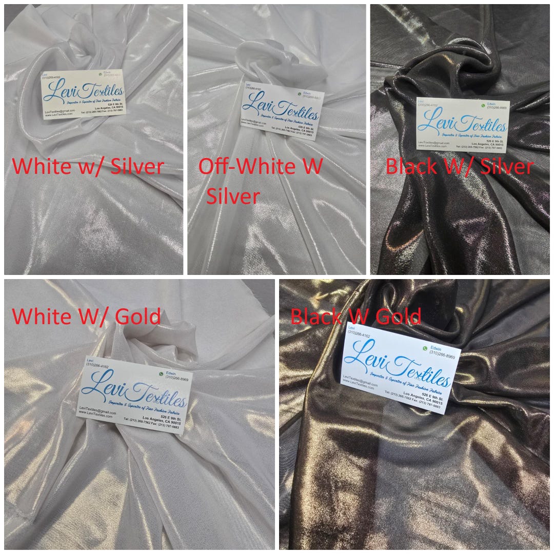 Ethereal Metallic Chiffon Fabric - Ultra Reflective Shimmering ...