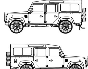 Land Rover Defender Svg - Etsy UK
