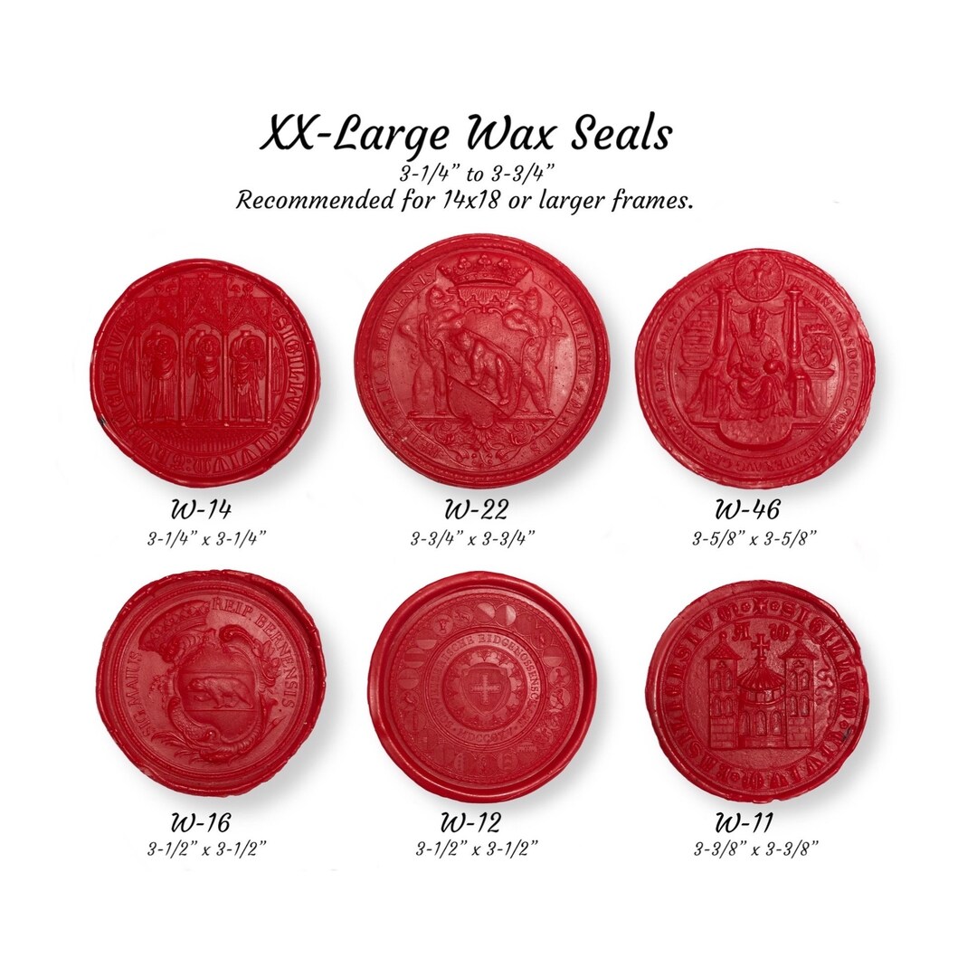 X-large Wax Seal Reproductions - Etsy