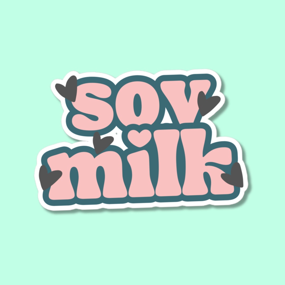 Soy Milk: Groovy Greens Vinyl Stickers - High Opacity, Durable Decals ...