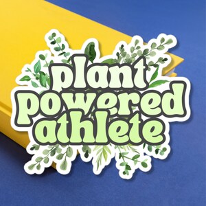 Plant Powered Athlete: Fitness Vinyl Stickers - High Opacity, Durable ...