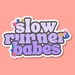 Slow Runners Club: Fitness Vinyl Stickers High Opacity, Durable Decals ...