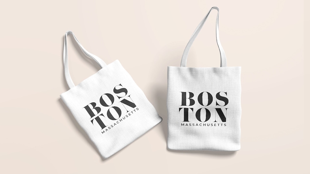 Boston Tote Bag Trendy Tote Bg Simple Tote Bag Christmas Gift for ...