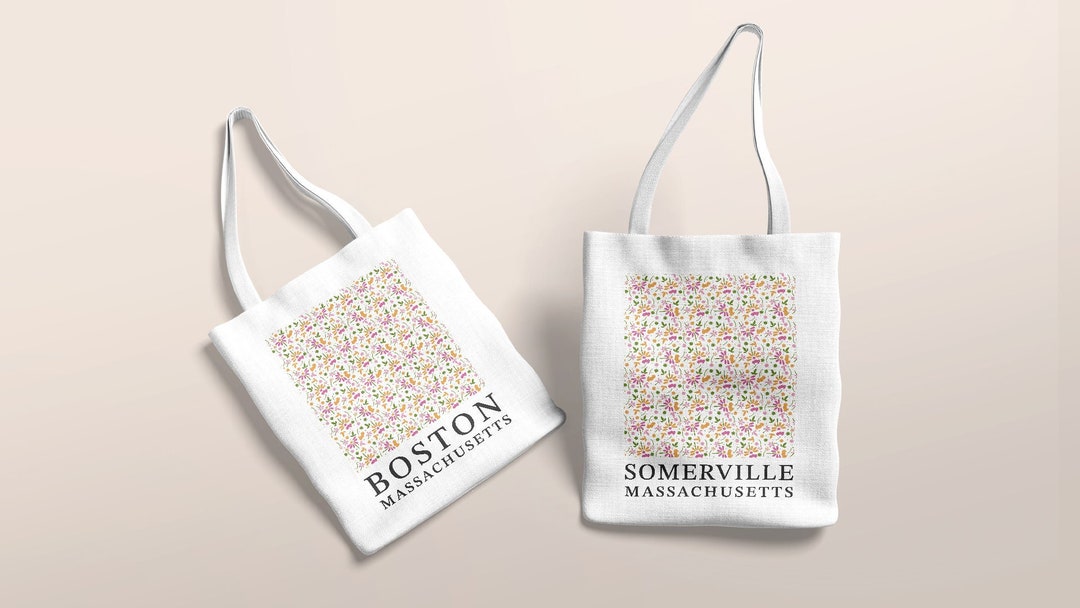 Boston Tote Bag Trendy Tote Bg Simple Tote Bag Christmas Gift for ...