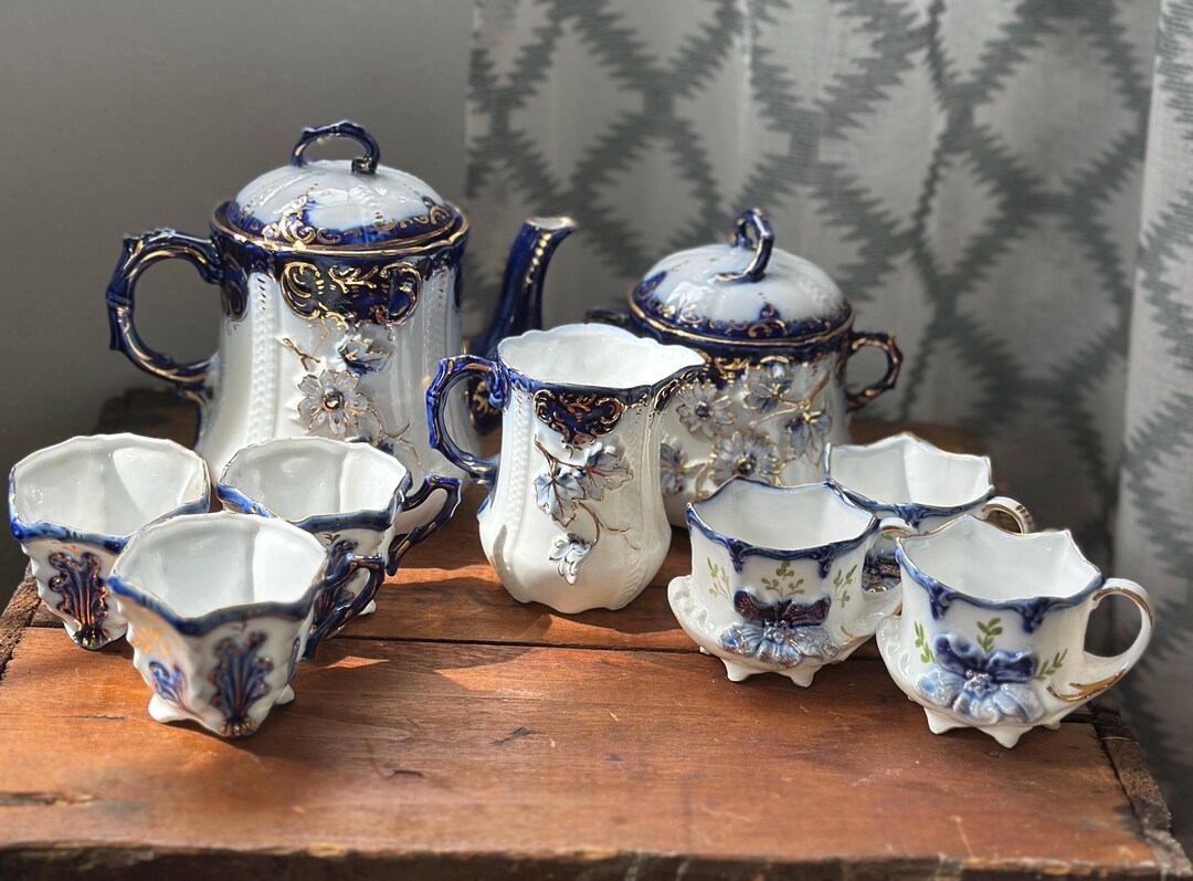 Meissen? Antique Tea Set - - Etsy