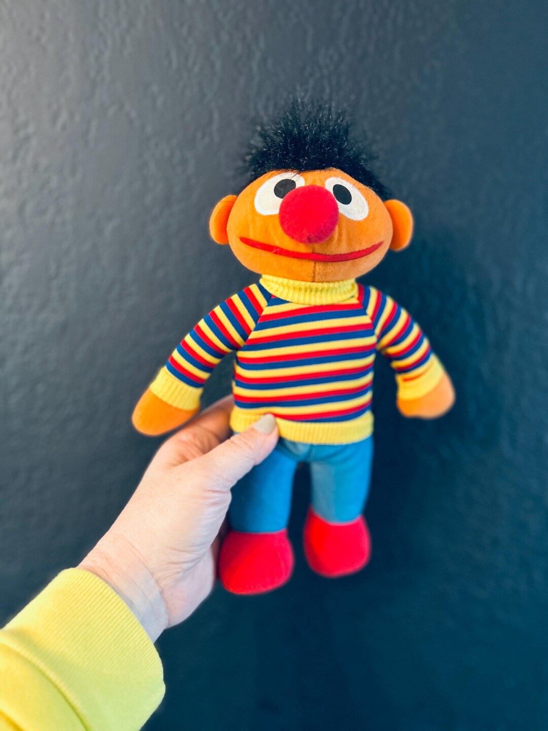 Ernie Playskool 1984 Sesame Street ERNIE 10" Plush Stuffed Toy Jim ...