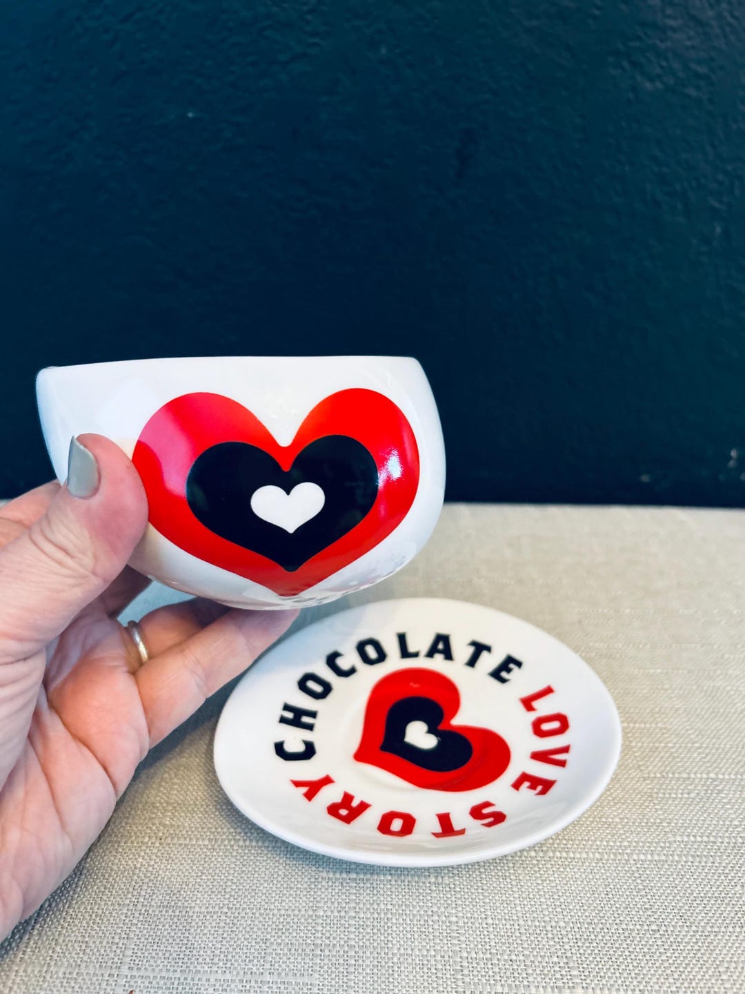 Max Brenner 8 Oz Hug Mug & Saucer Chocolate by the Bald Man ~ Iris ...