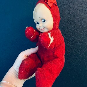 Kewpie Red Plush Doll Vinyl Face Knickerbocker Tag 10 - Etsy