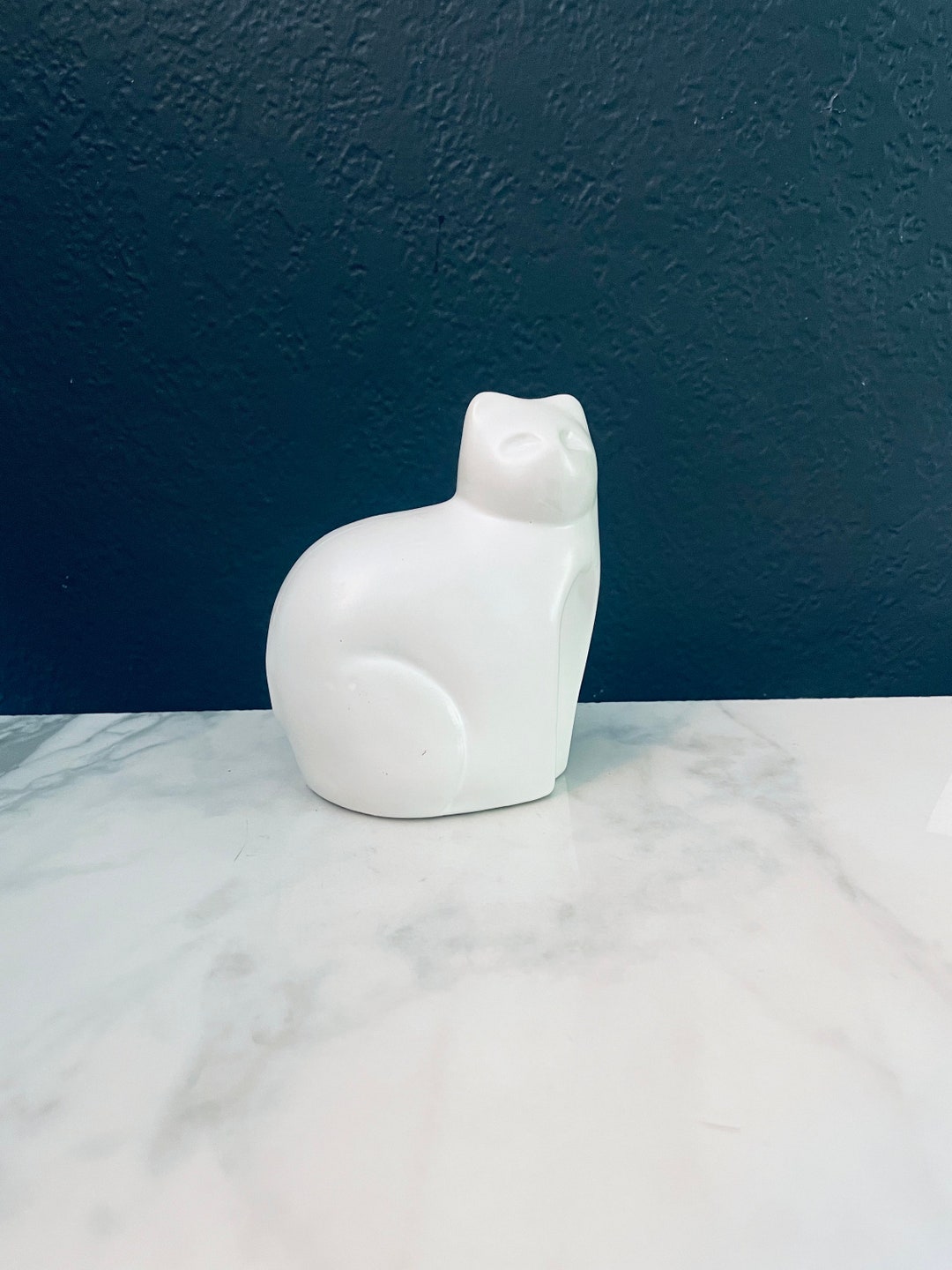 Modern Cat Statue Ceramic 4” H Minimal Art - Etsy