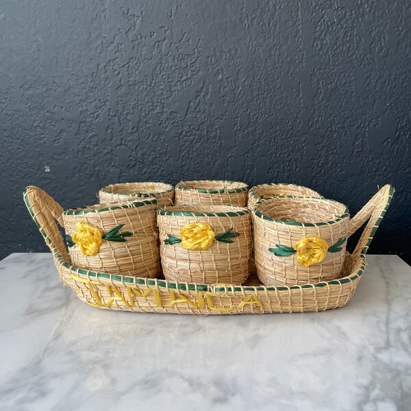 Raffia Tray - Etsy