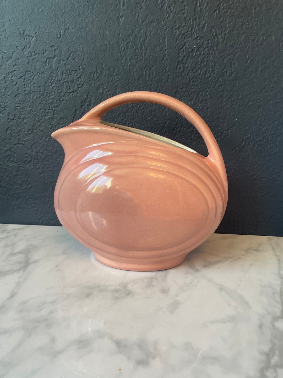 Red Wing Potteries Design Pink Pitcher MCM - Etsy