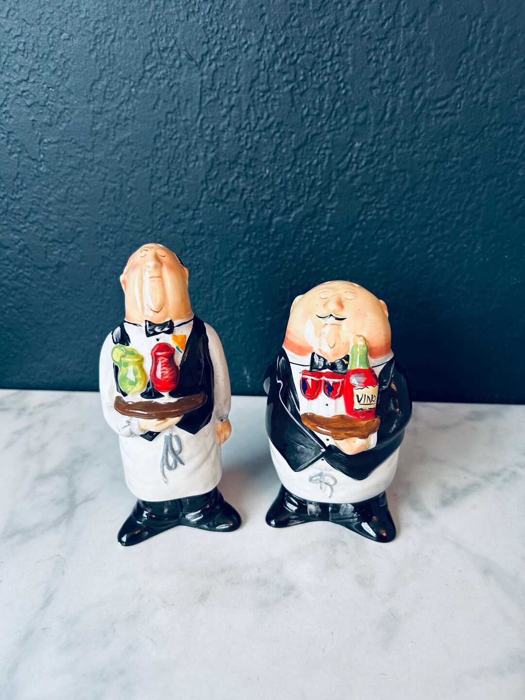 Tracy Flickinger Waiter and Butler Salt and Pepper Shakers - Etsy