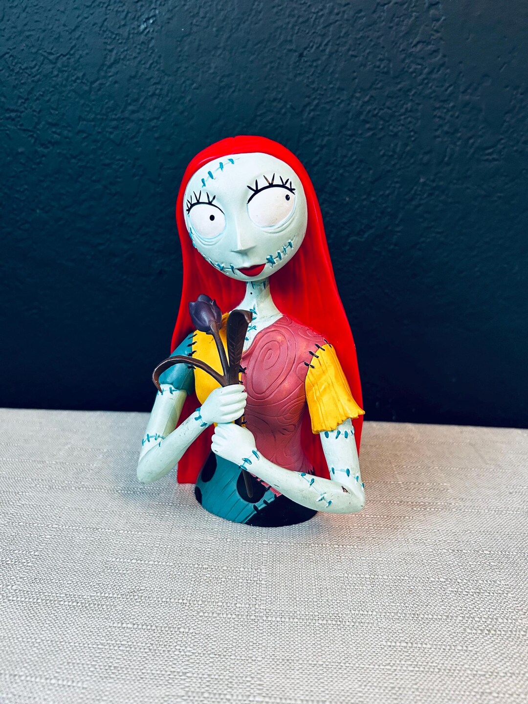 Nightmare Before Christmas Sally Bust Bank Toy,8 H Tim Burton Halloween ...