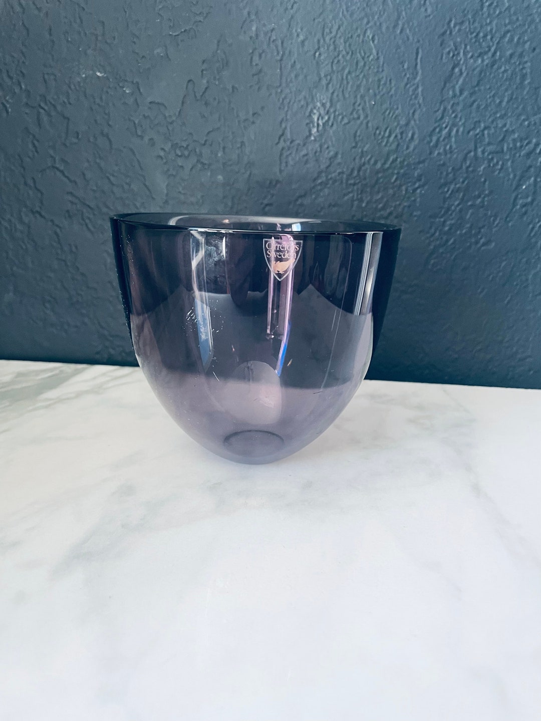 Orrefors Sweden Pastillo Amethyst Purple 4" Bowl Votive Signed Design ...